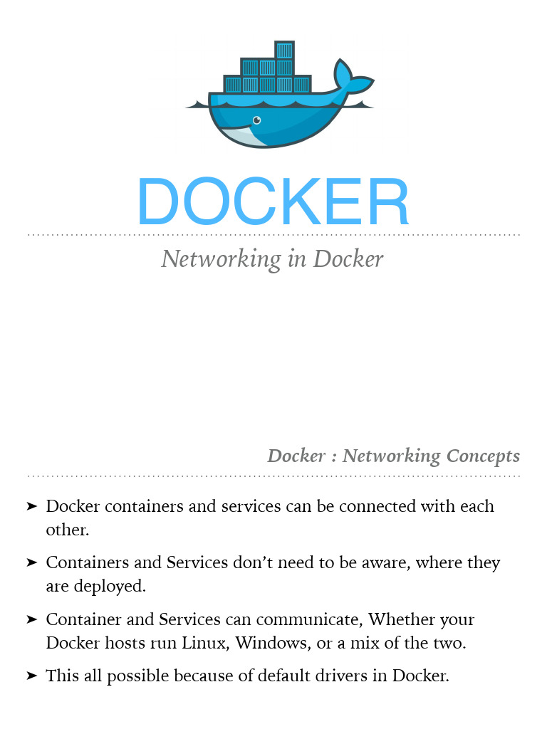1.1 Docker Network Introduction | PDF | Computers