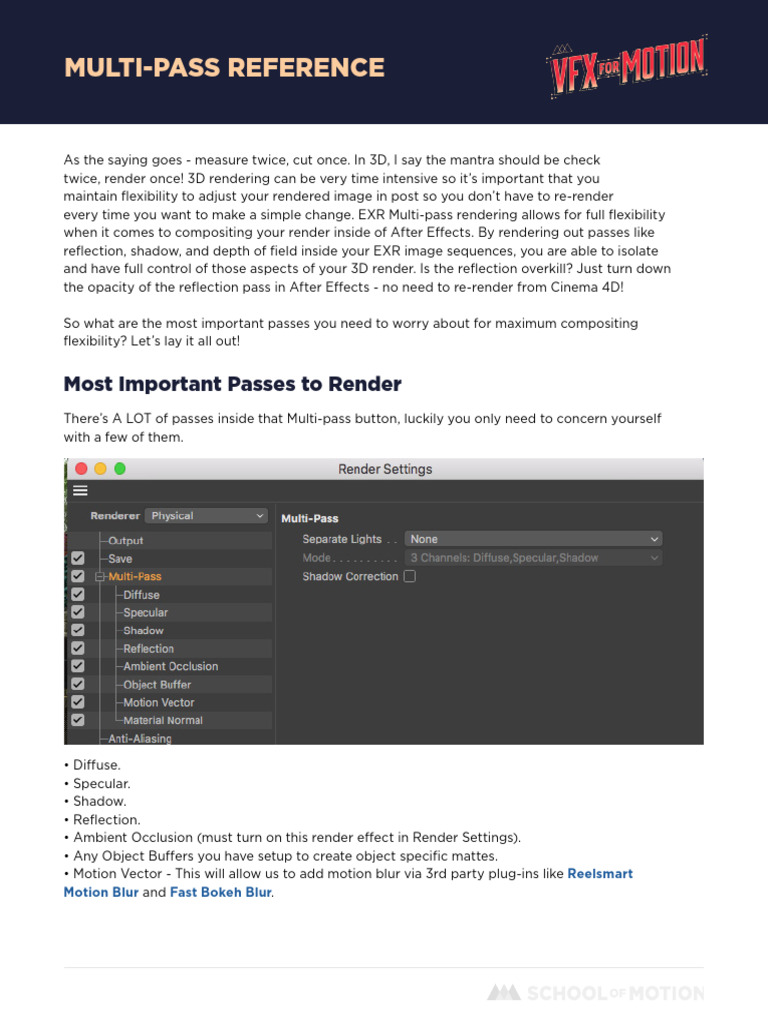 3D Rendering: Essential Multi-Pass Guide | PDF | Rendering (Computer Graphics) | 3 D Computer ...