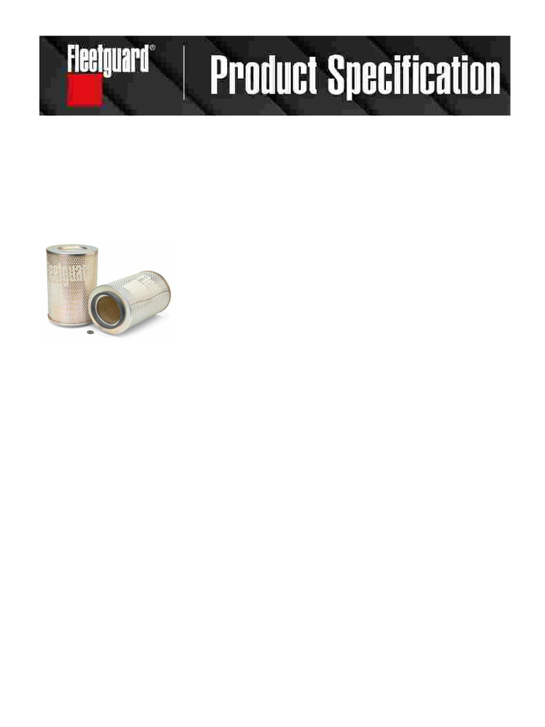 Fleetguard Af25910 Air Filter (Powered by MaxAI) | PDF | Business