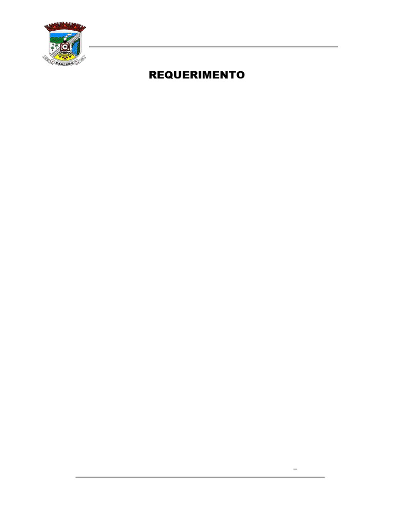 Modelo de Requerimento | PDF