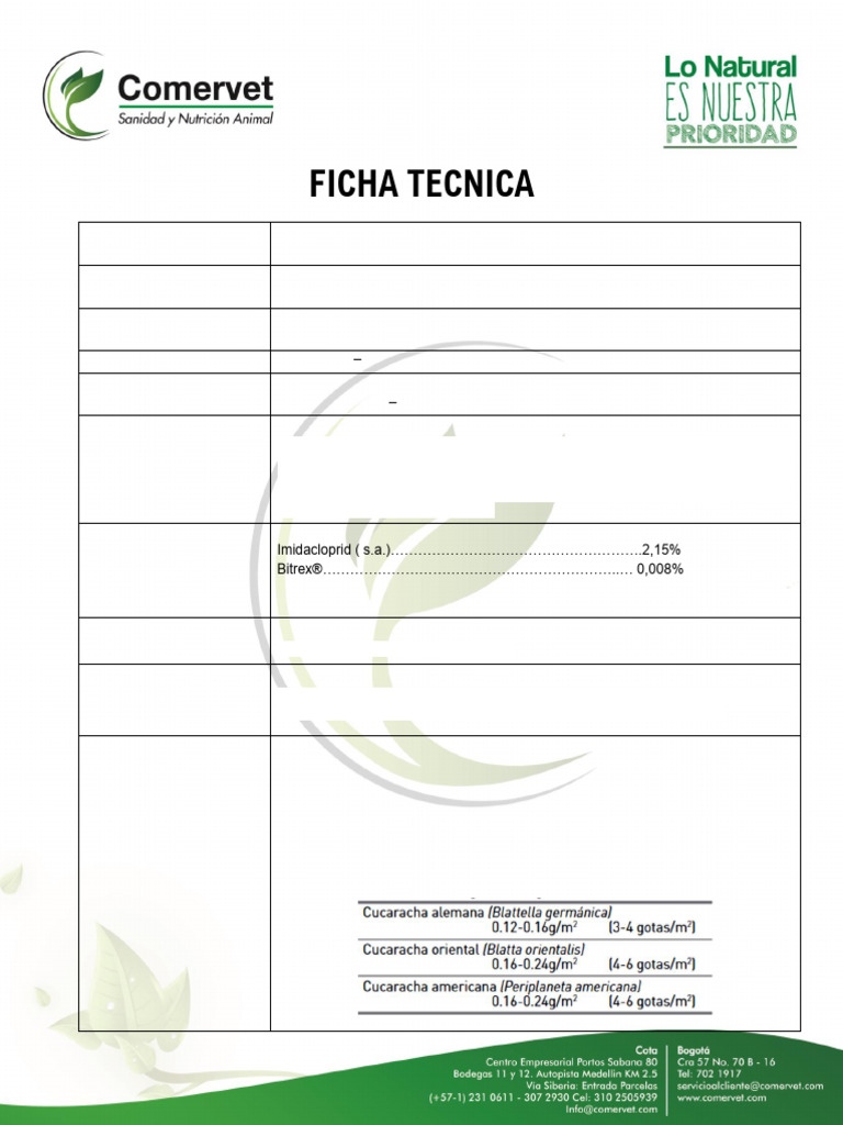 FT Ecogel | PDF | Alimentos | Residuos
