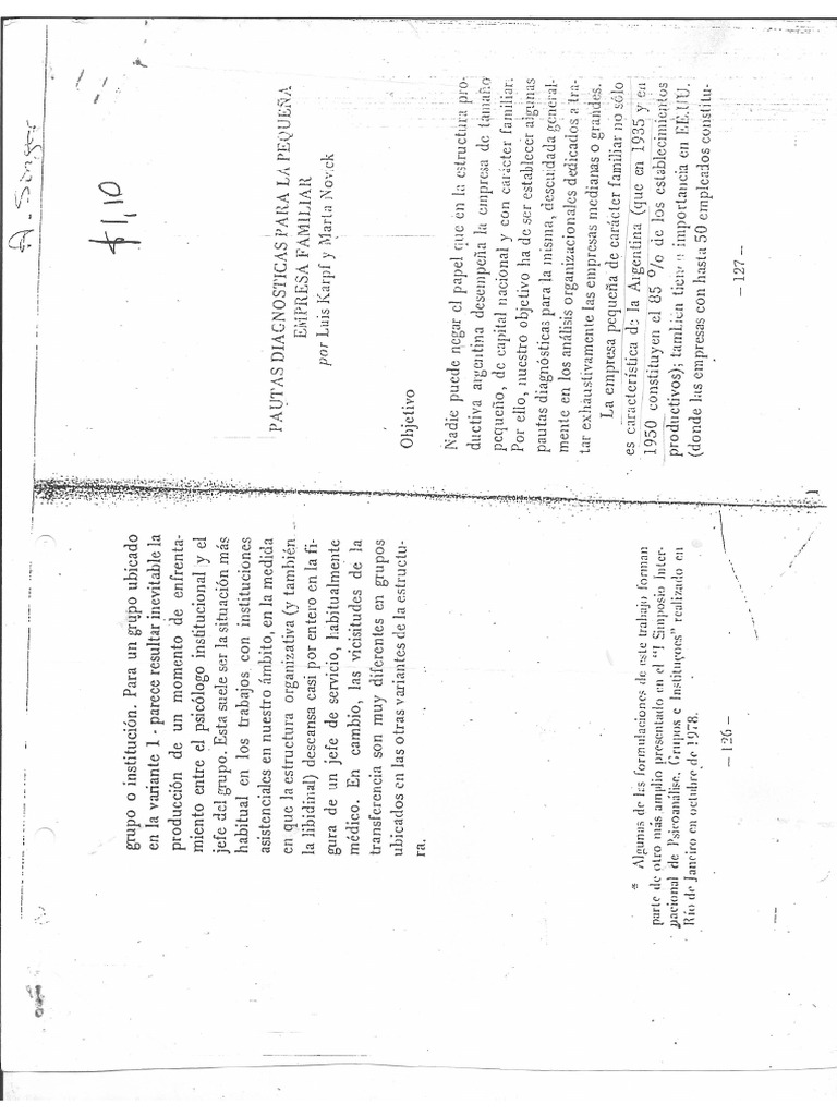 Empresa Familiar Karpf y Novick | PDF