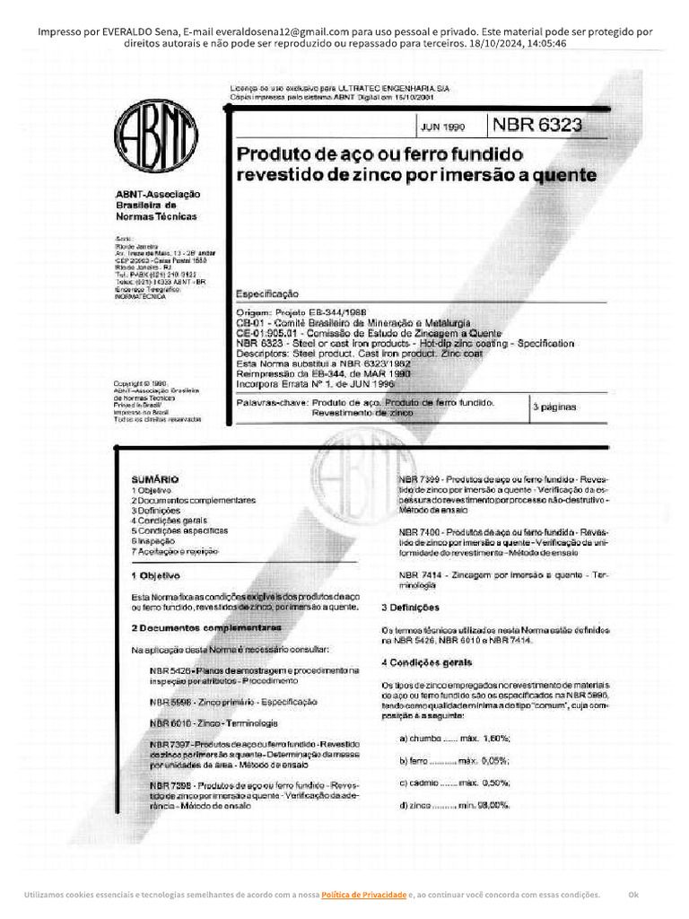 NBR 6323 | PDF