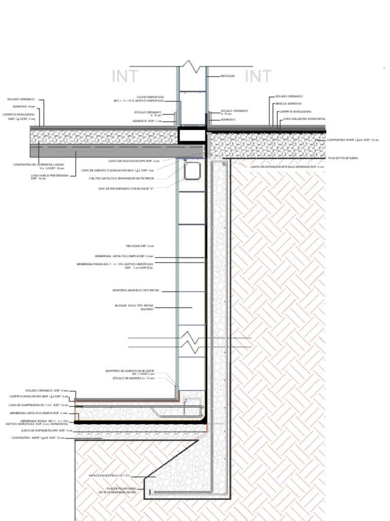 corte submuracion int int | PDF | Materiales de construcción ...
