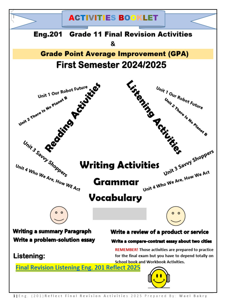 Final Revision Eng.201 2024 Student Booklet | PDF | Personality Disorder | Sustainability
