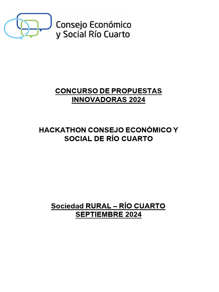 Bases y Condiciones Hackathon CES 2024 | PDF | Business | Negocios económicos