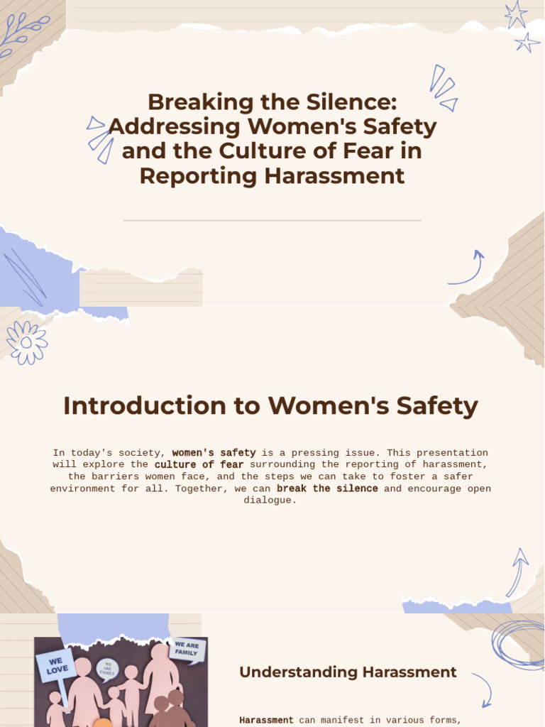 Slidesgo Breaking The Silence Addressing Womens Safety and The Culture ...