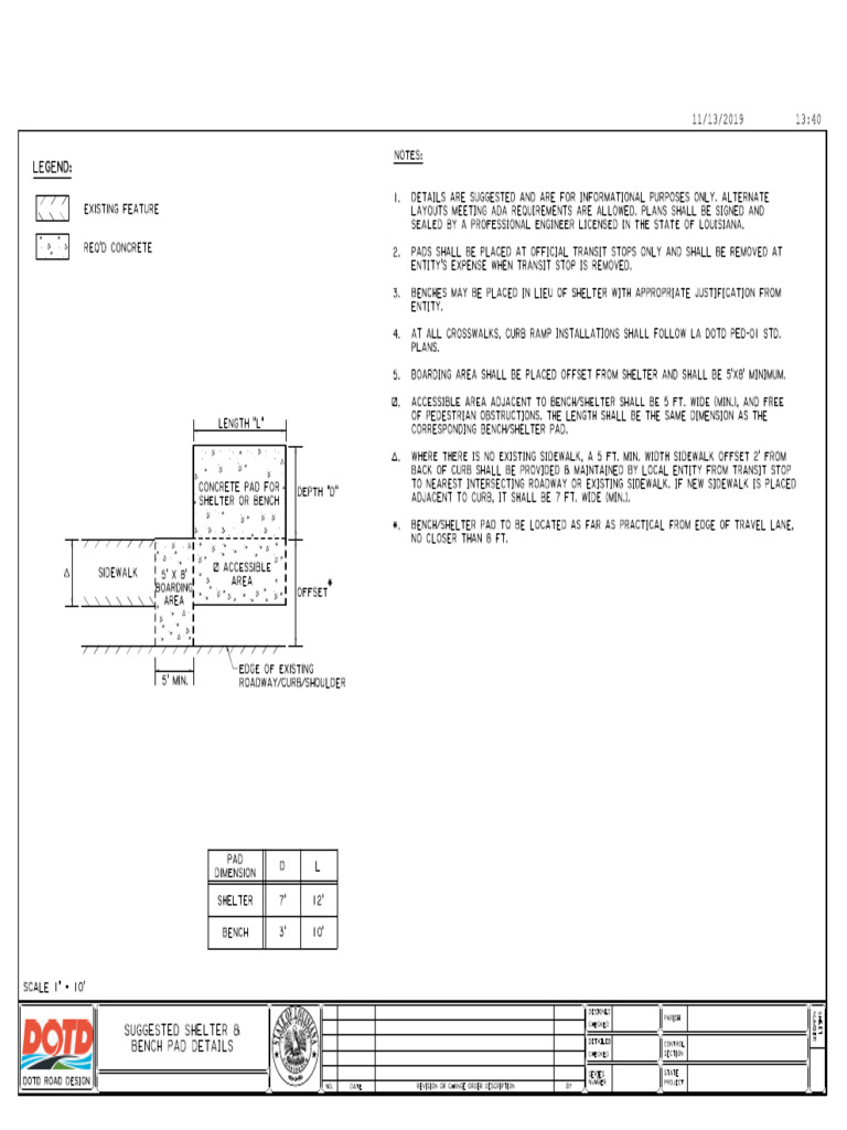 Bus Shelter and Benches Detail | PDF | Sidewalk | Streets And Roads