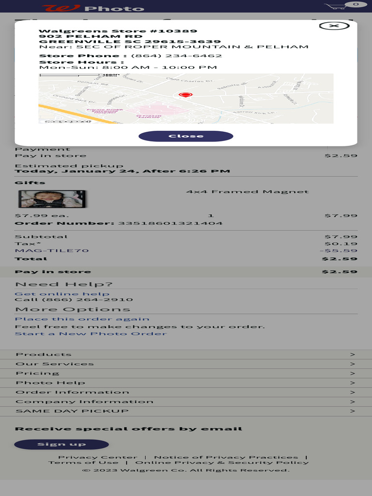 Walgreens Order Confirmation Details | PDF