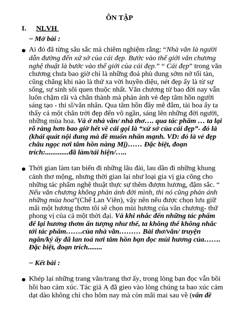 ÔN TẬP MB KB DG NT | PDF