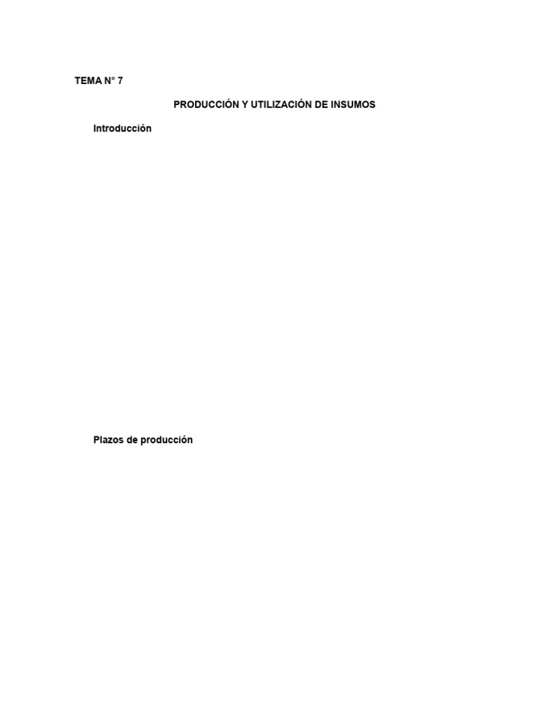TEMAS DE ECONOMÍA Tema #7 PRODUCCIÓN Y UTILIZACIÓN DE INSUMOS-1 | PDF ... TEMAS DE ECONOMÍA Tema #7 PRODUCCIÓN Y UTILIZACIÓN DE INSUMOS-1 | PDF ...