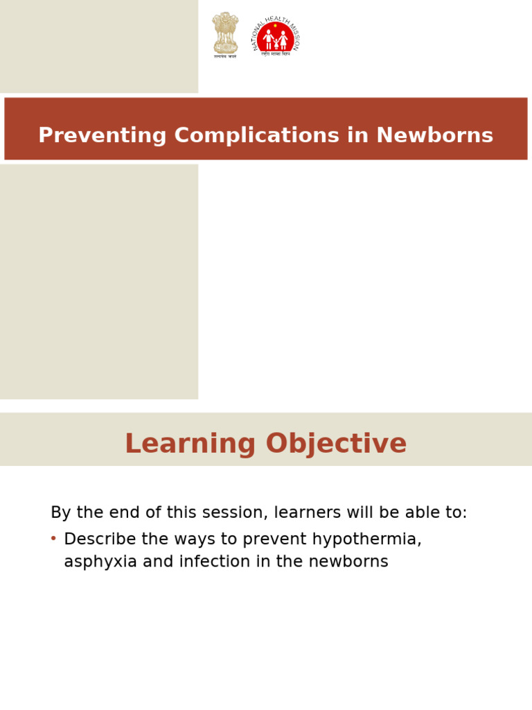 Preventing Complications in Newborns | PDF | Childbirth | Infants