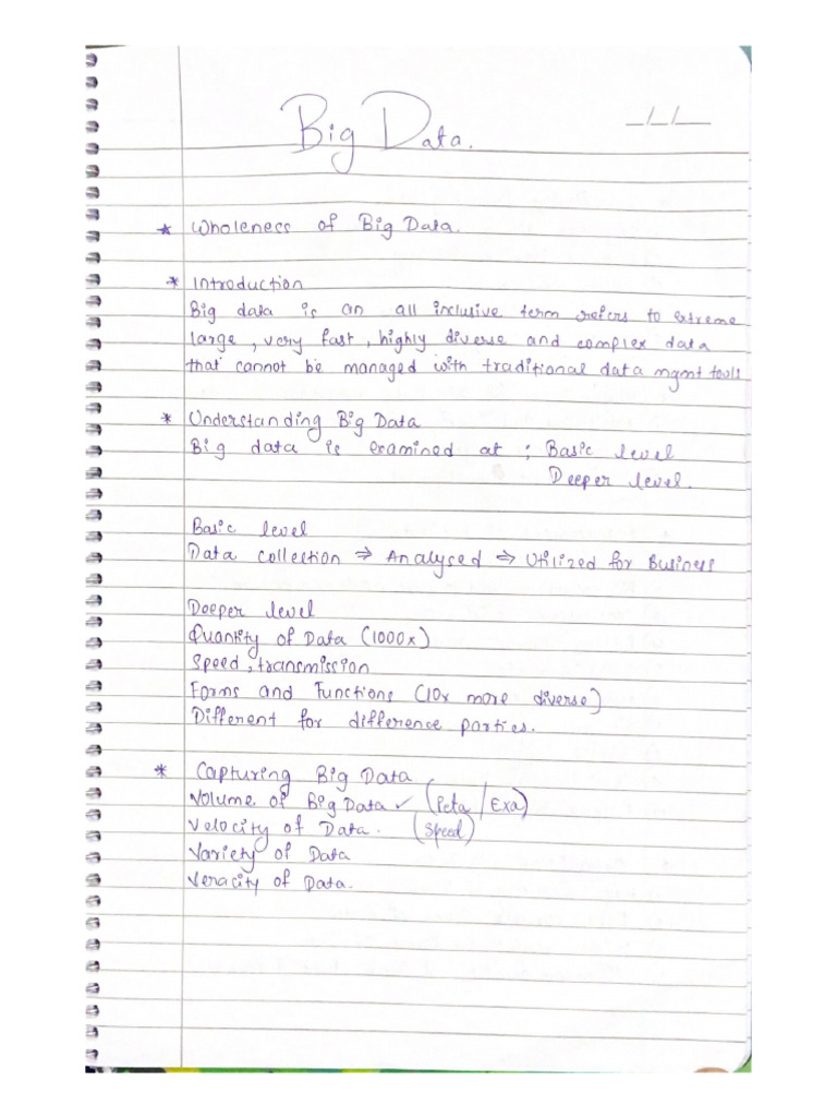 Big Data Notes | PDF