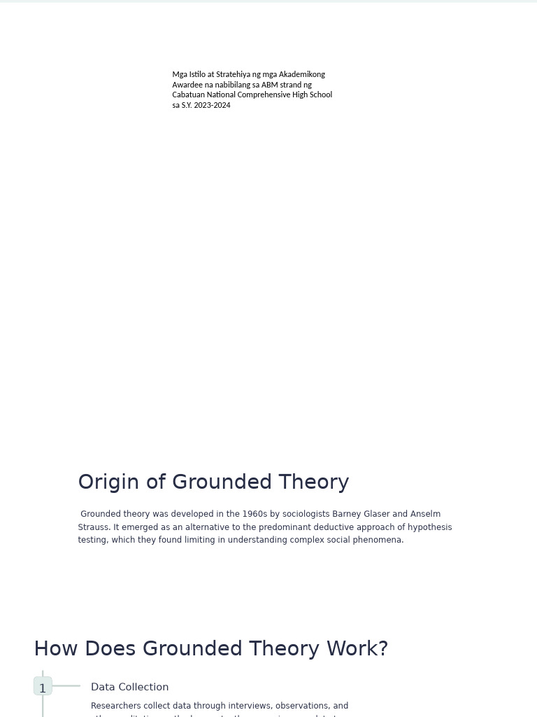 Grounded Theory | PDF | Theory | Scientific Theories