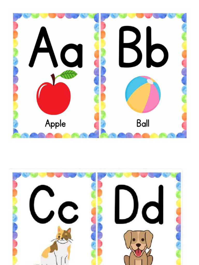 Alphabet Flashcards | PDF