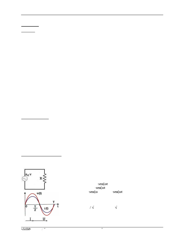 T09 Circuitos en CA | PDF | Impedancia eléctrica | Inductor