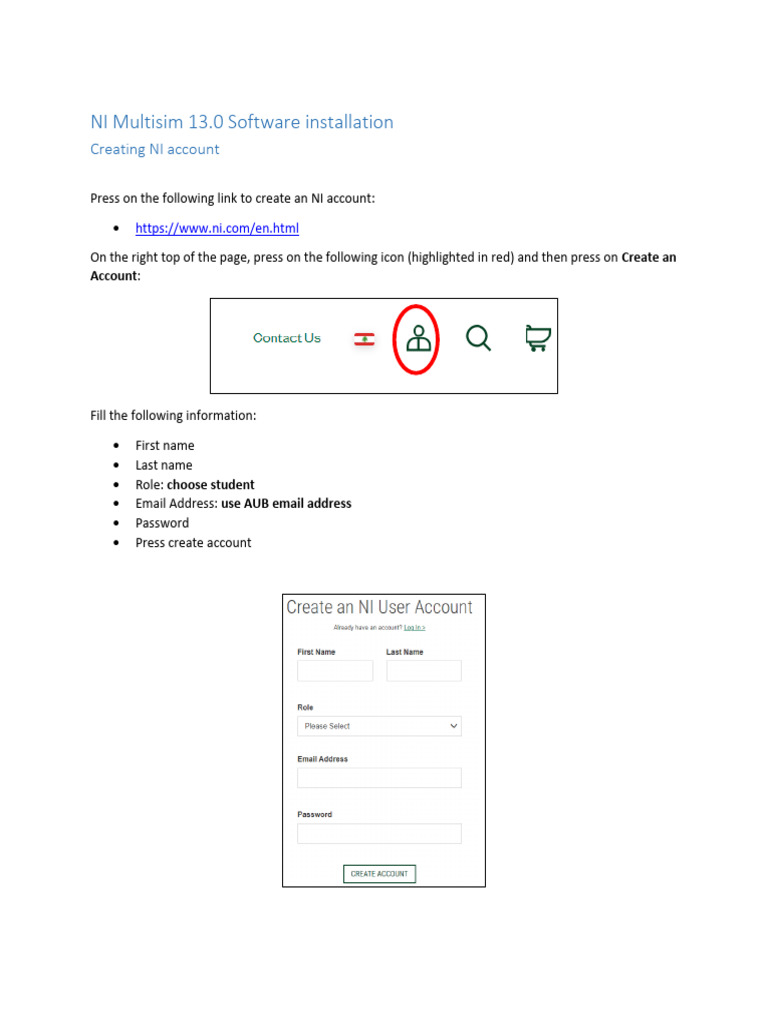 NI Multisim Installation | PDF