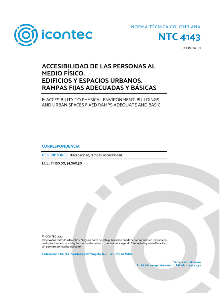 Normativa sobre Rampas de Accesibilidad | PDF | Accesibilidad | Colombia
