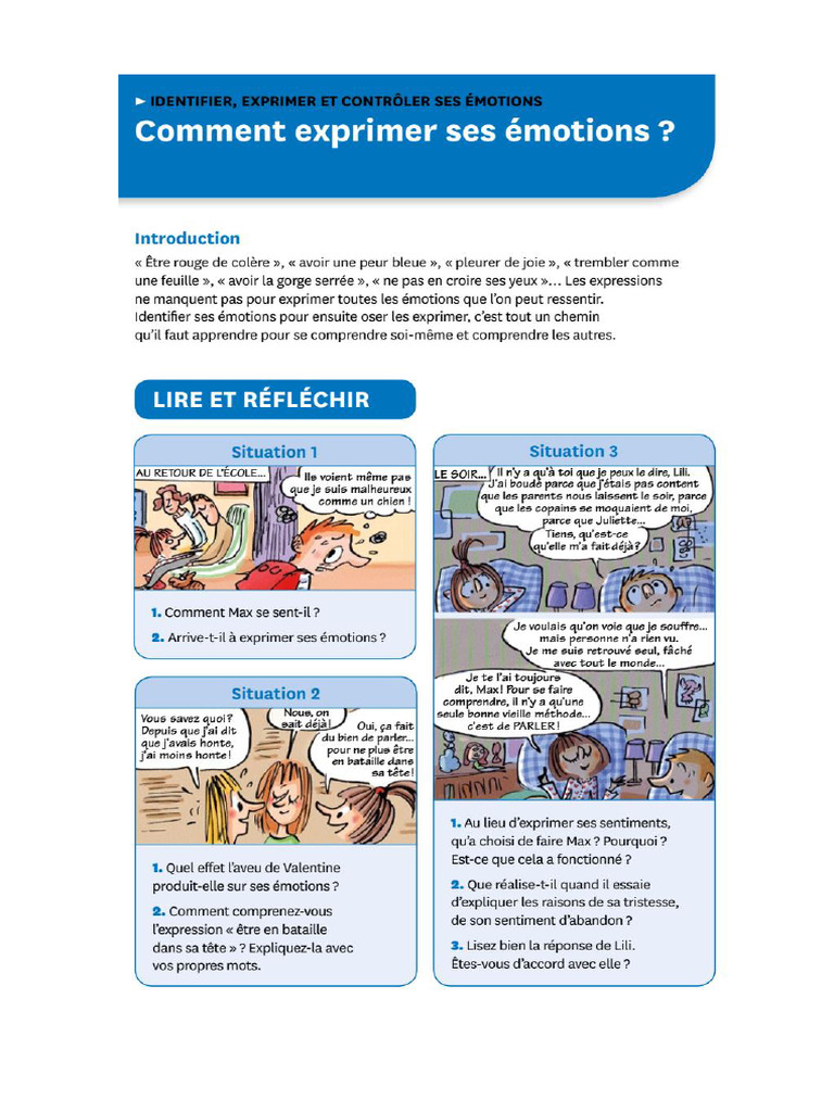 Exprimer Les Emotions | PDF
