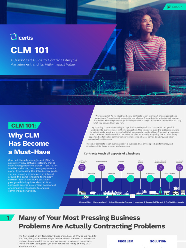 CLM 101 Quick-Start Guide | PDF | Procurement | Automation