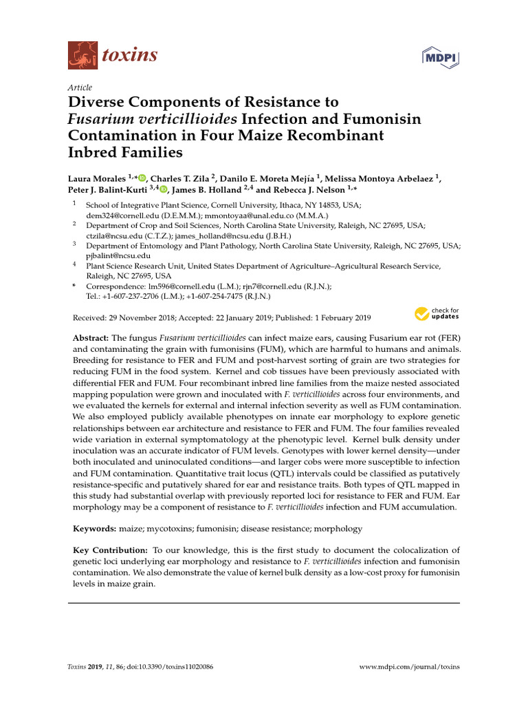 Diverse_Components_of_Resistance_to_Fusa (1) | PDF | Maize ...