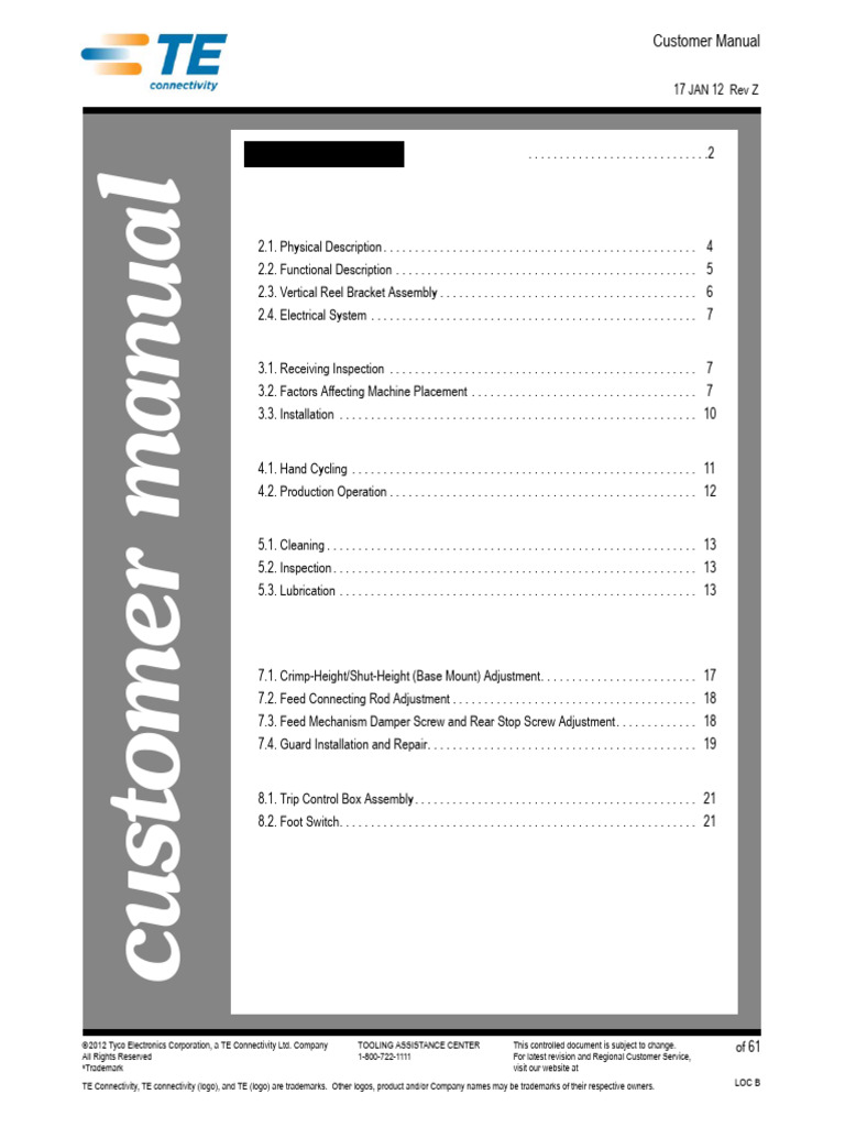 Basic AMP-O-LECTRIC Model "K" Terminating Machine 471273-, Main ...