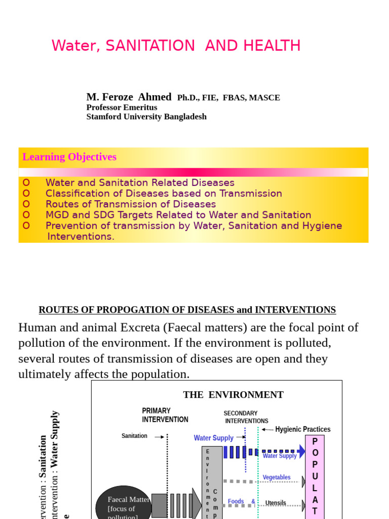 Lecture 1 - Sanitation - Health | PDF | Sanitation | Hygiene