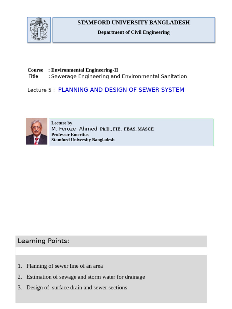 Sewer System Planning and Design Guide | PDF | Sanitary Sewer ...