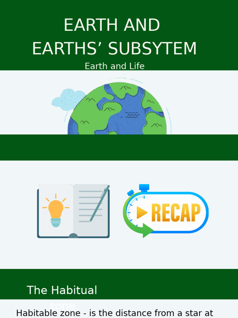 Earth and Earth System | PDF | Earth | Atmosphere