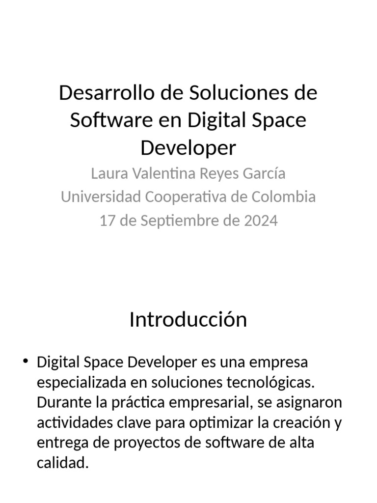 Presentacion_Practica_Laura_Valentina_Reyes | PDF | Software ...