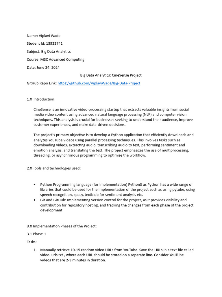BDA Technical Documentation | PDF | Parallel Computing | Thread (Computing)