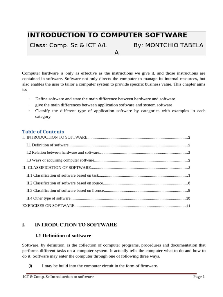 computer software | PDF | Operating System | Software