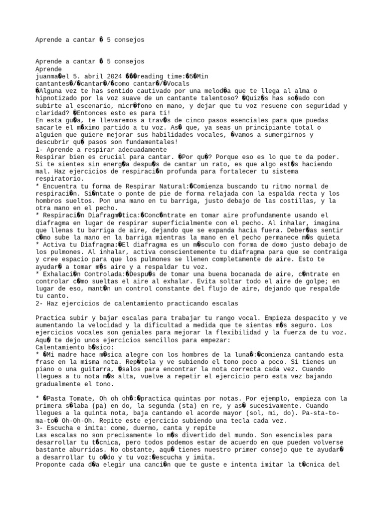 Aprende a cantar | PDF | Producción de sonido