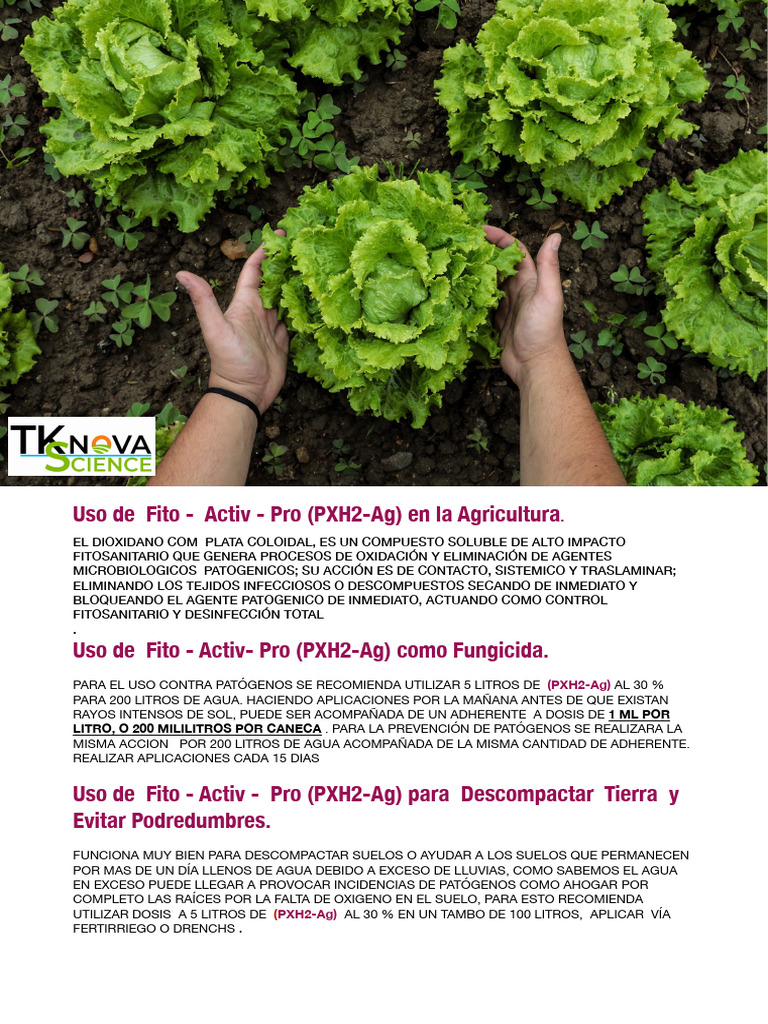 FITO - ACTIV-PRO (PXH2-Ag) | PDF | Agua
