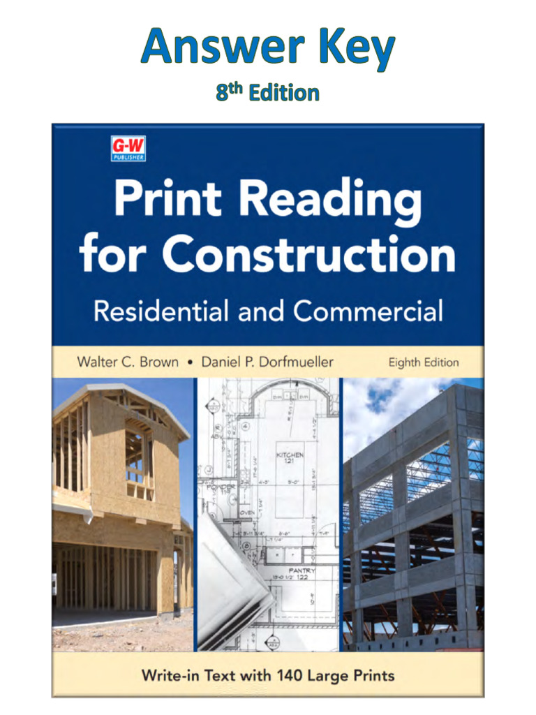 Print Reading For Contruction 8th Edition Answer Key 8nbsped 1649259859 ...