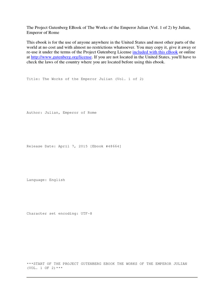Emperor Julian | PDF | Religion & Spirituality | Classics