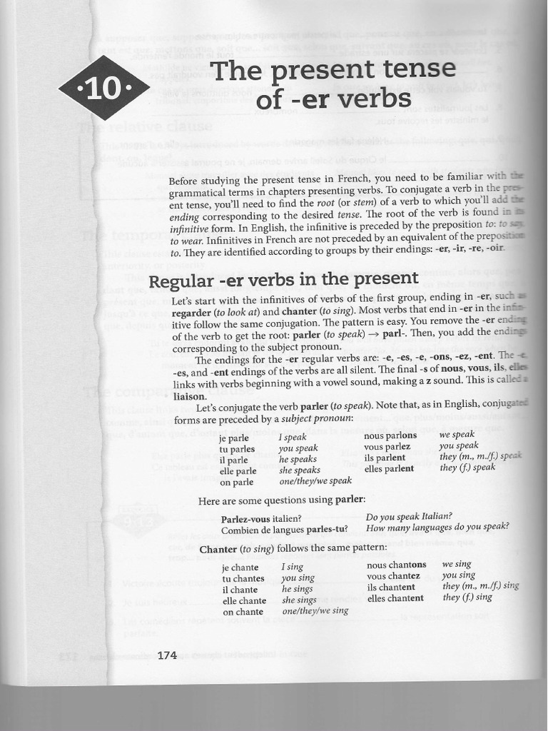 The Present Tense of Er Verbs 1-1685031479267 | PDF