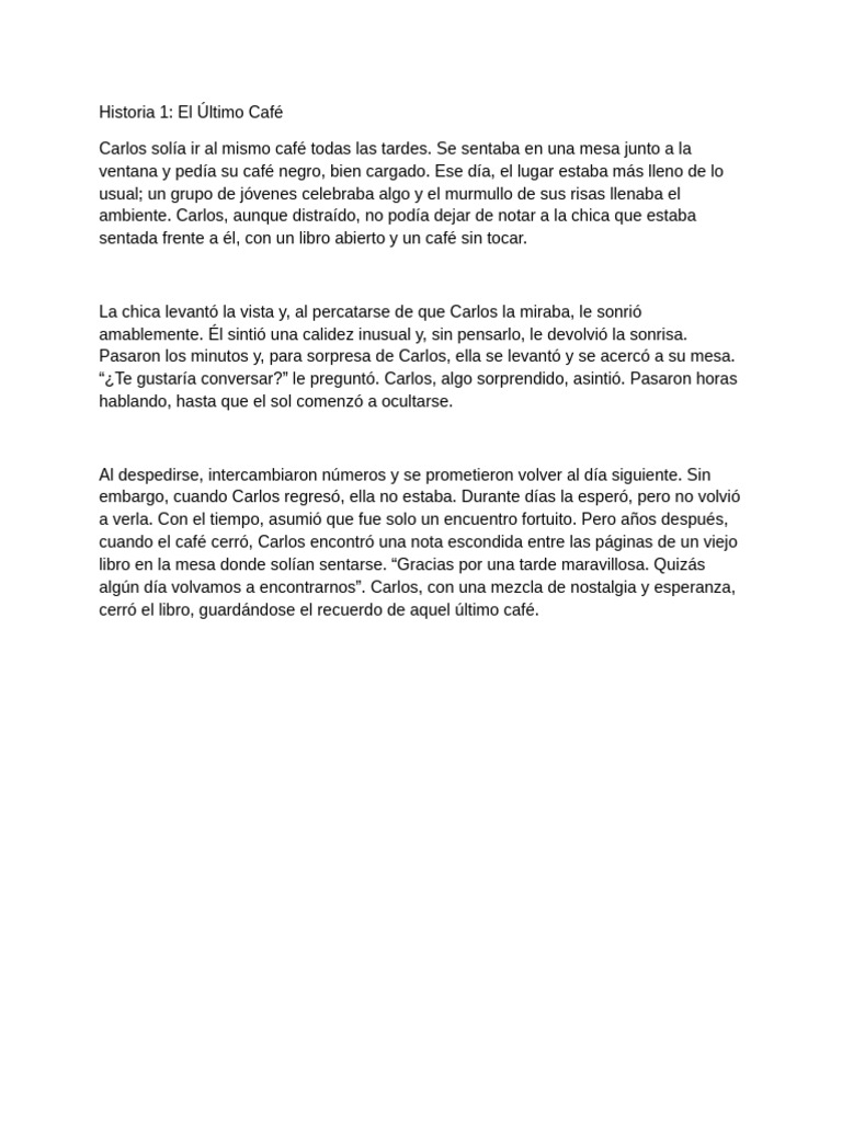 El Ultimo Cafe | PDF