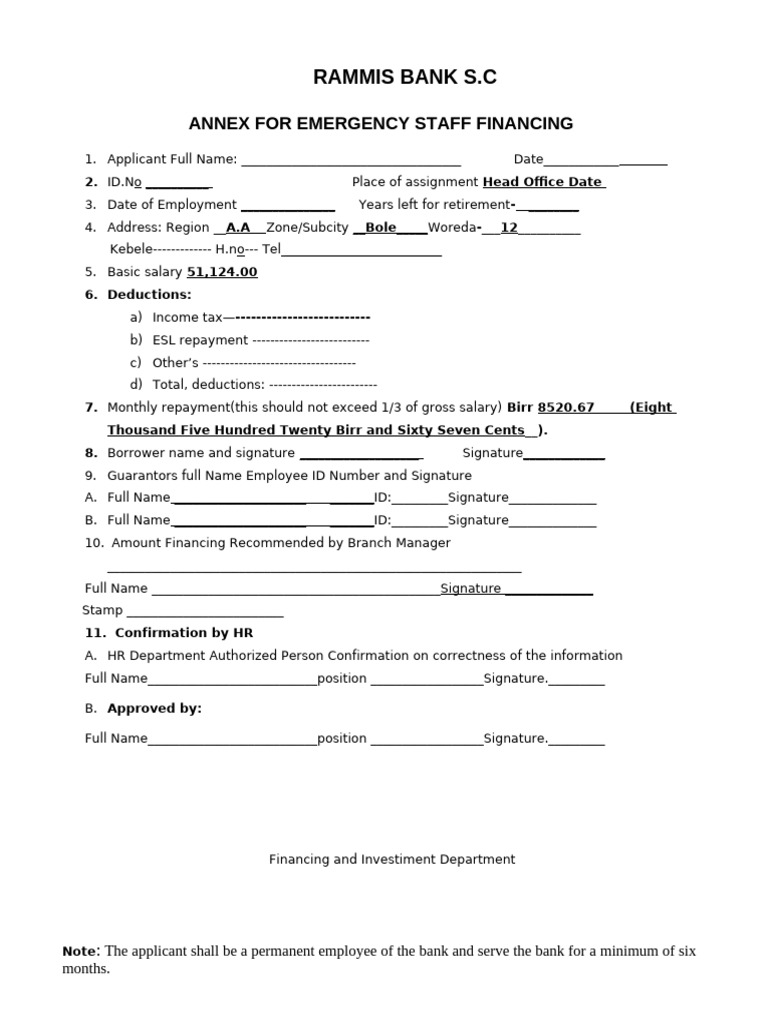 ESA Application FORM TOFIK | PDF | Business