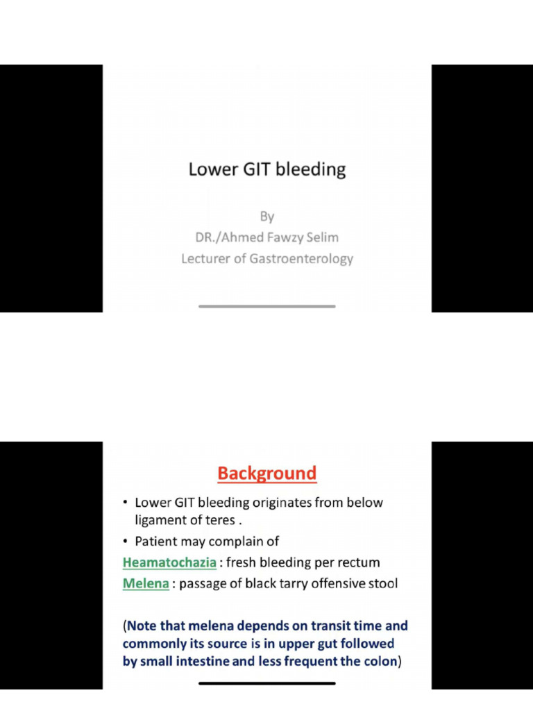 Lower Git Bleeding | PDF
