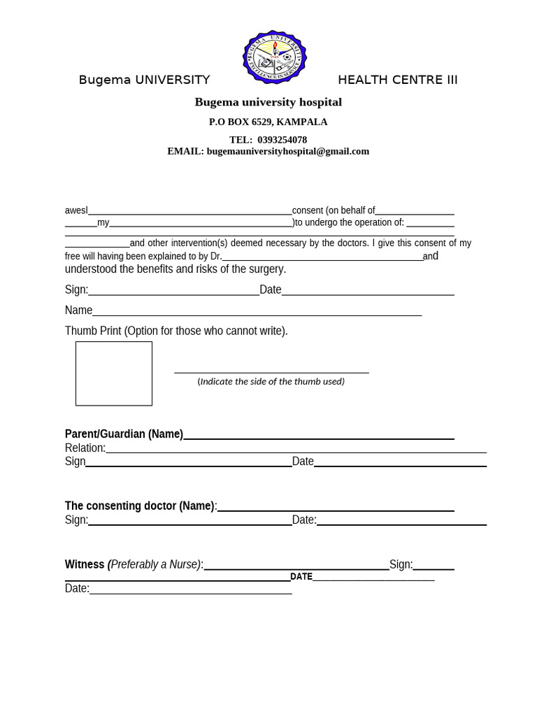 Consent Form - Copy | PDF