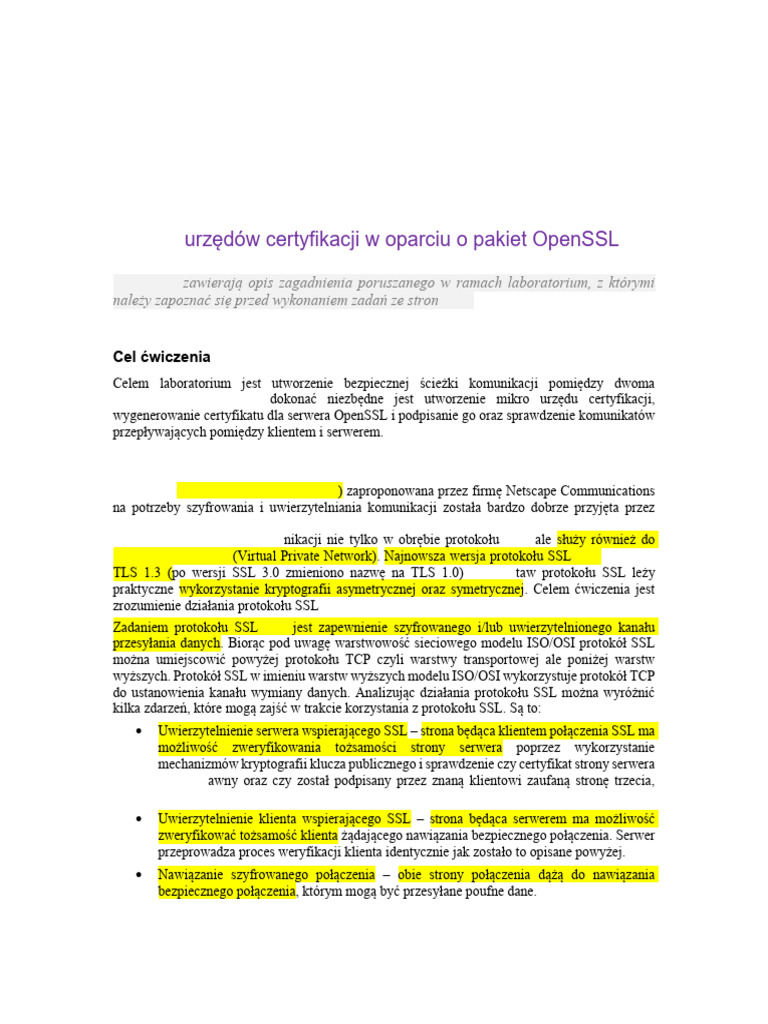 Lab03 - OpenSSL - v2 - 1 | PDF
