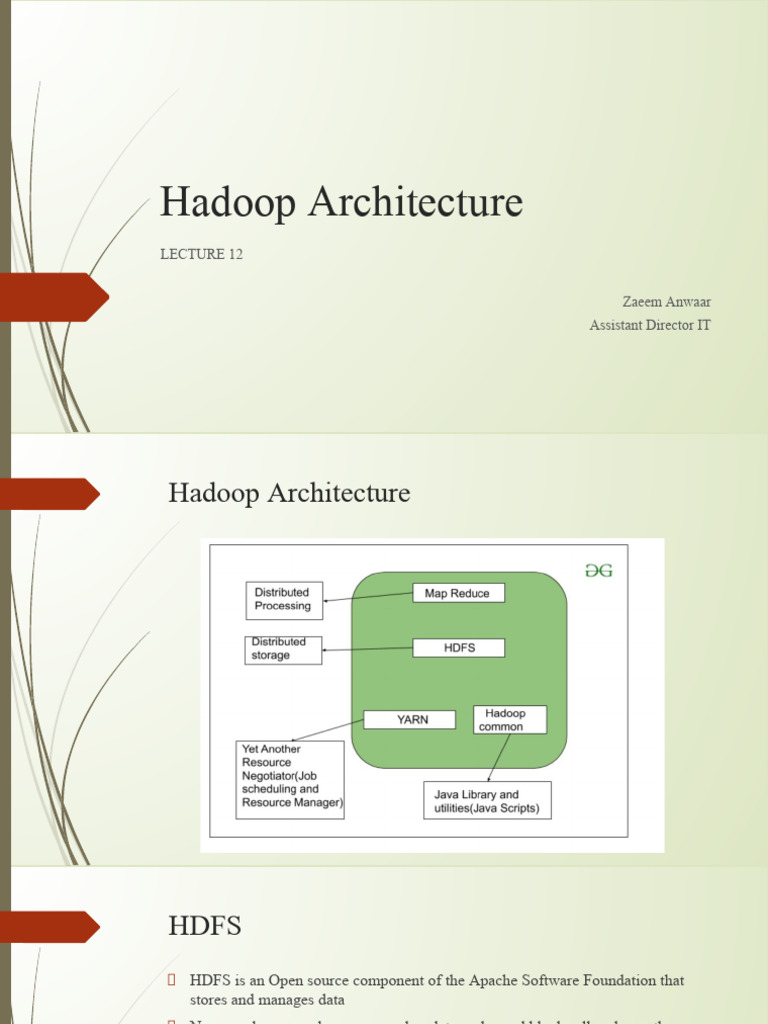 12 lecture | PDF | Apache Hadoop | Scalability