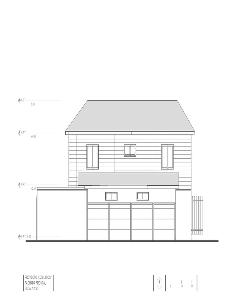 Proyecto Los Lirios-FACHADA LATERAL | PDF