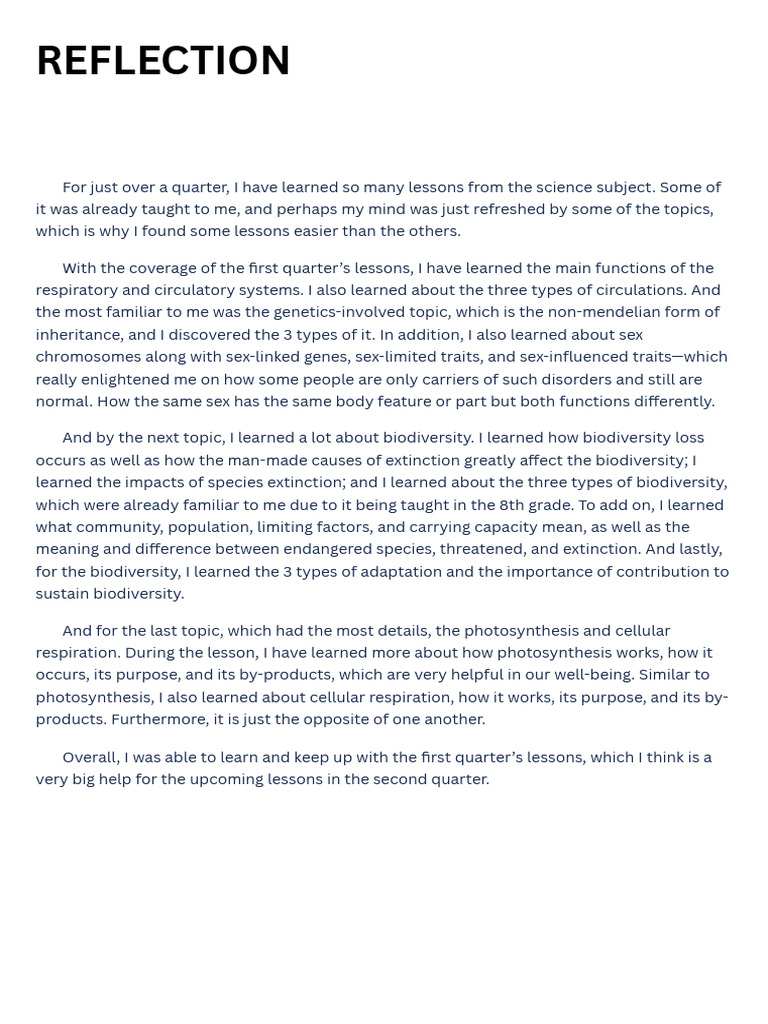 Reflection.pdf (1) | PDF