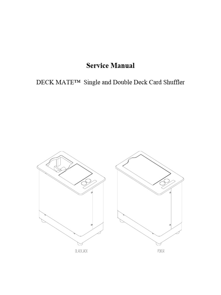 Deck Mate™ Card Shuffler Manual | PDF | Card Games | Playing Cards