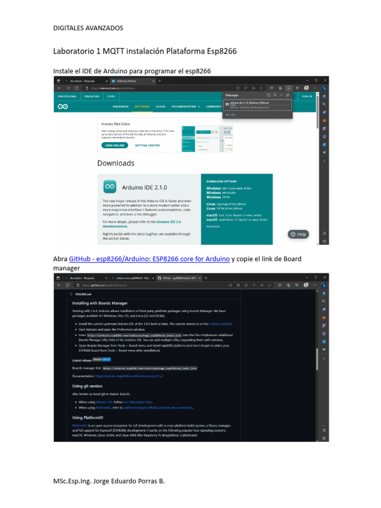Instalacion Plataforma esp8266 | PDF