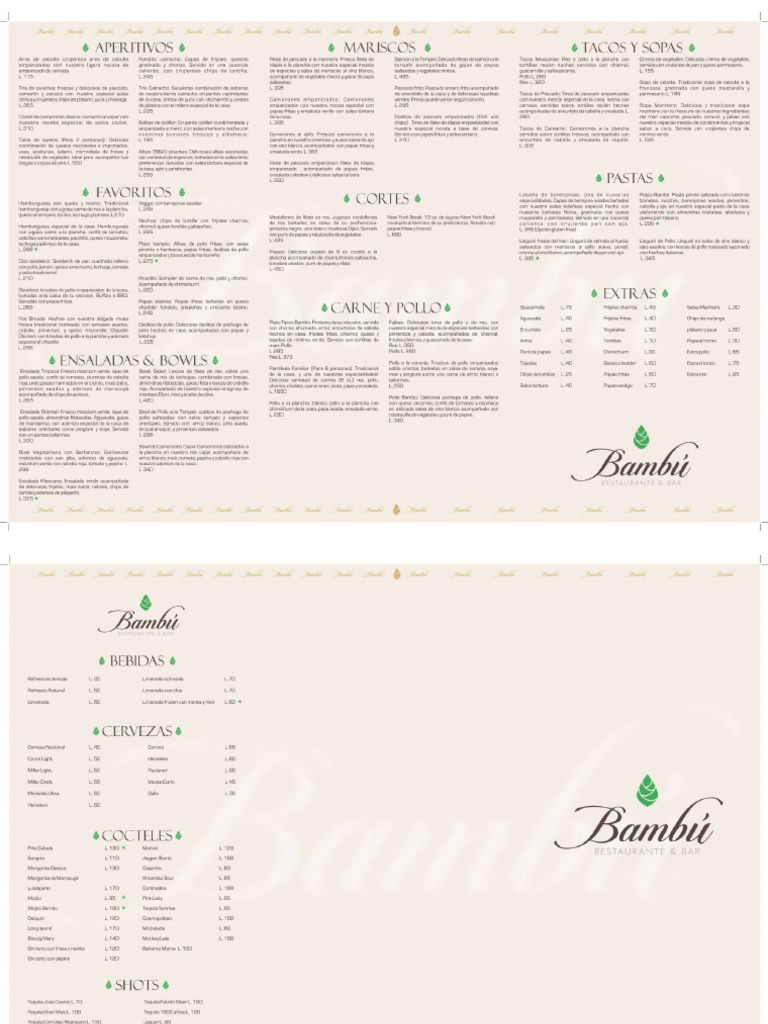 Menu Bam Bu 2024 | PDF
