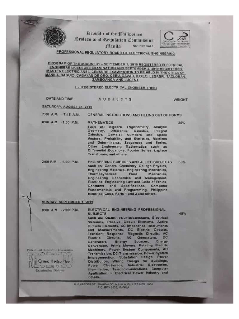 Math Board Exam 2019 - Sept | PDF