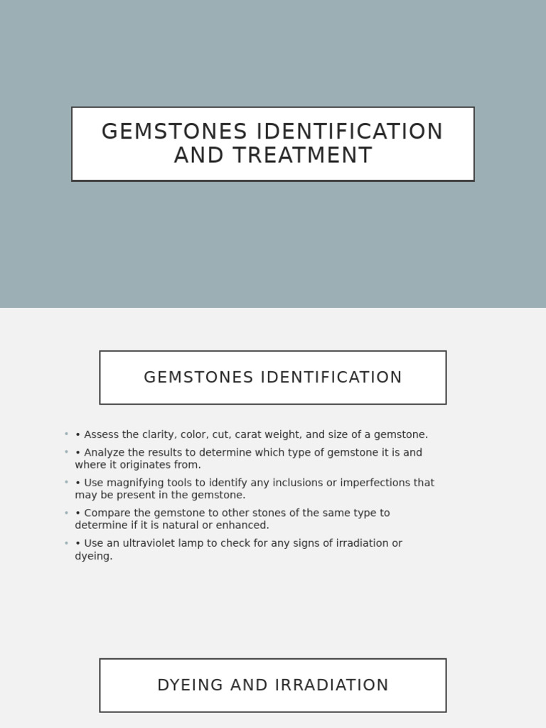 5.Gemstones Identification and Treatment | PDF | Gemstone | Abrasive